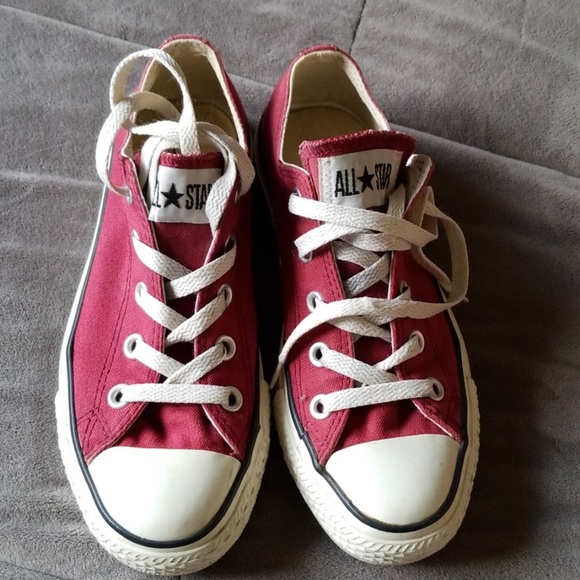Converse | Shoes | Burgundy Converse | Poshmark